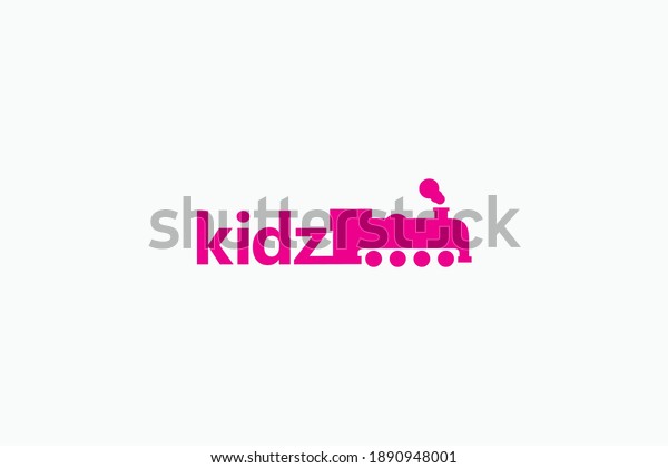 Kids Train Logo Design You Can Stock Vector (Royalty Free) 1890948001 ...