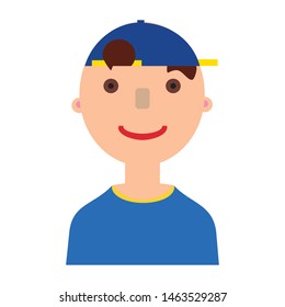 Kids User Icon Flat Design Illustration Stock Vector (Royalty Free ...