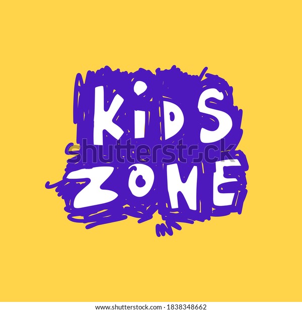 Kids Zone Icon Vector Illustration Stock Vector (Royalty Free ...