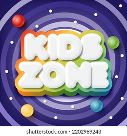 Kids Zone Logo Icon Vector 3d Stock Vector (Royalty Free) 2202969243 ...