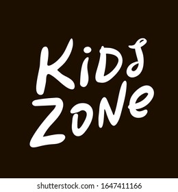 Kids Zone Vector Banner Design Isolated Stock Vector (Royalty Free ...