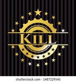 Kill Gold Shiny Emblem Vector Illustration Stock Vector (Royalty Free ...