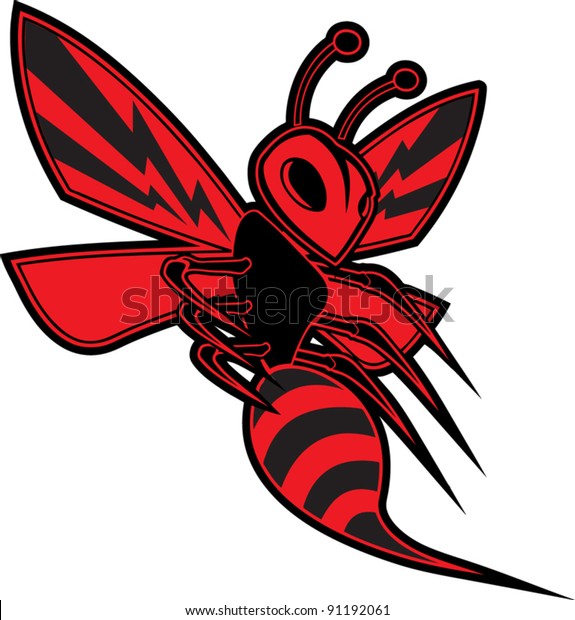 Killer Bee Vector Stock Vector (Royalty Free) 91192061