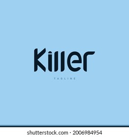 Killer Letter Logo Design Creative Modern Stock Vector (Royalty Free ...