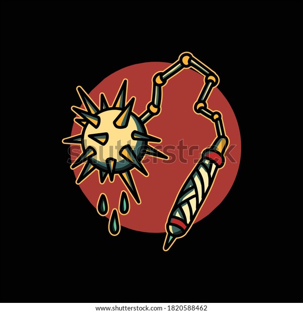 Killer Weapon Tattoo Vector Design Stock Vector (Royalty Free ...