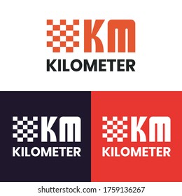 Kilometer Brand Logo Design Stock Vector (Royalty Free) 1759136267