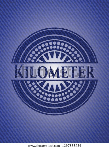 Kilometer Denim Texture Vector Illustration Detailed Stock Vector ...