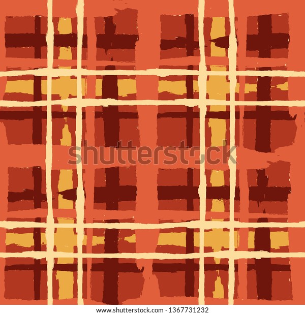 Kilt Texture Seamless Grunge Texture Hand Stock Vector (Royalty Free ...