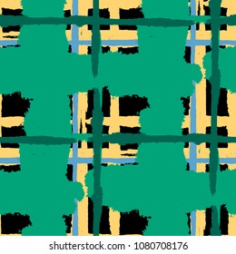 Kilt Texture Seamless Grunge Pattern Hand Stock Vector (Royalty Free ...