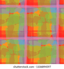 Kilt Texture Seamless Grunge Pattern Hand Stock Vector (Royalty Free ...