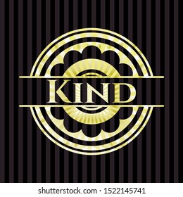 Kind Gold Emblem Vector Illustration Detailed Stock Vector (Royalty ...