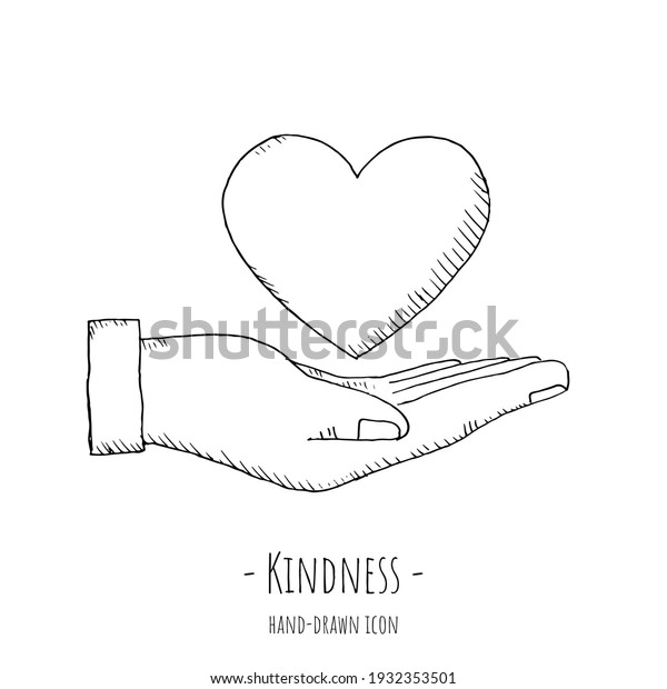 Kindness Icon Vector Illustration Isolated On Stock Vector (Royalty ...