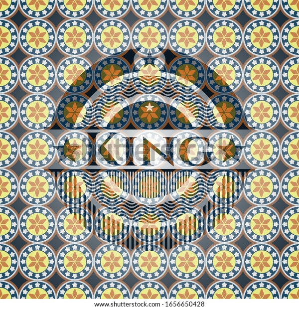 King Arabic Style Emblem Arabesque Decoration Stock Vector (Royalty ...