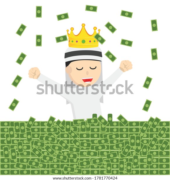 King Bath Money Design Character On Stock Vector (Royalty Free ...