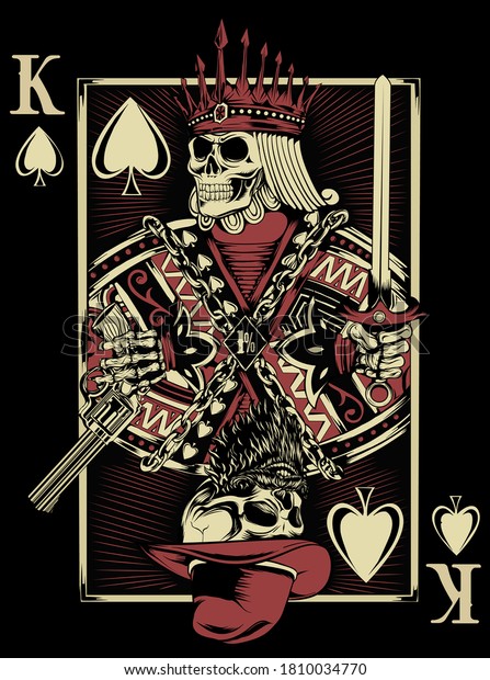 Concept King Carte Concept Art Création : image vectorielle de stock ...