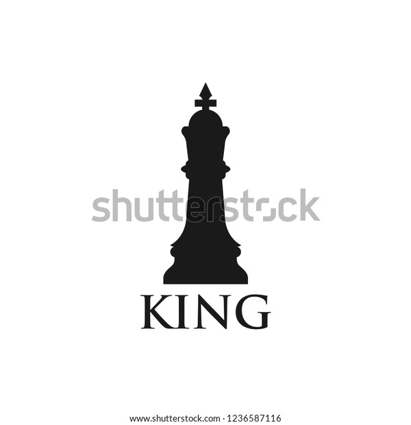 King Chess Piece Graphic Design Template Stock Vector (Royalty Free ...