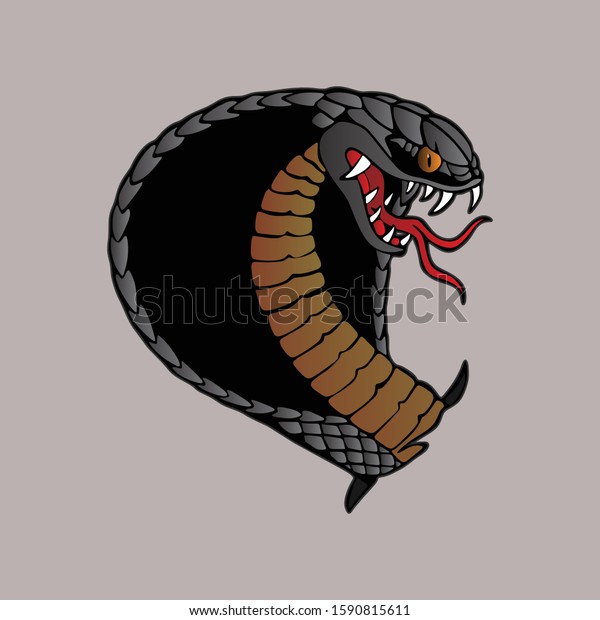 King Cobra Image Design Vector Stock Vector (Royalty Free) 1590815611 ...