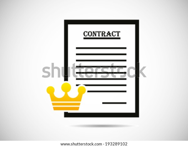 King Contract Stock Vector (Royalty Free) 193289102 | Shutterstock