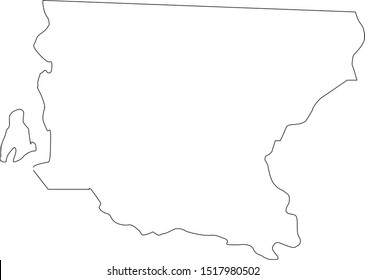 King County Map State Washington Stock Vector (Royalty Free) 1517980502