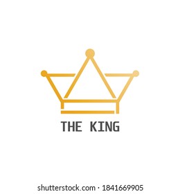 King Design Logo Icon Gold Yellow Stock Vector (Royalty Free ...