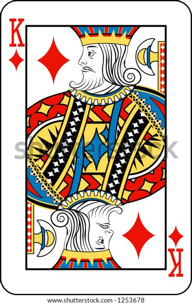 King Diamonds Deck Playing Cards Rest Stock Vector (Royalty Free) 1253678
