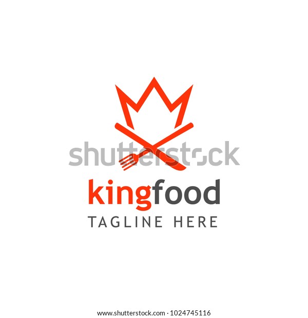 King Food Logo Vector Template Design Stock Vector (Royalty Free ...