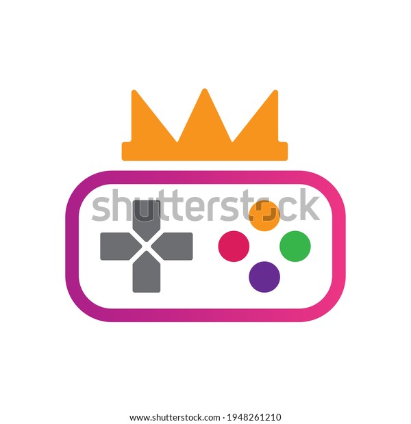 King Game Logo Design Element Stock Vector (Royalty Free) 1948261210 ...