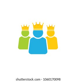 People King Logo Icon Design Stock Vector (Royalty Free) 1063184855