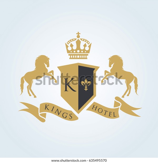 King Hotel Luxury Logo Template Stock Vector (Royalty Free) 635495570 ...