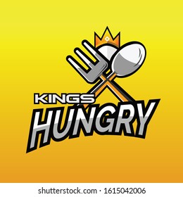 King Hungry Esport Logo Vector Illustration Stock Vector (Royalty Free ...