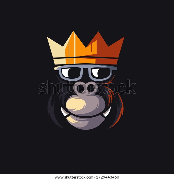 King King Kong Mascot Logo Design Stock Vector (Royalty Free ...