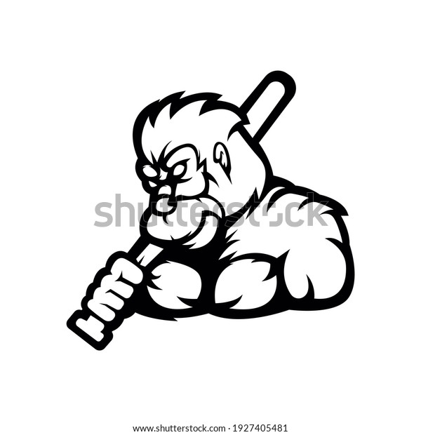 King Kong Mascot Logo Design Vector Stock Vector (Royalty Free ...