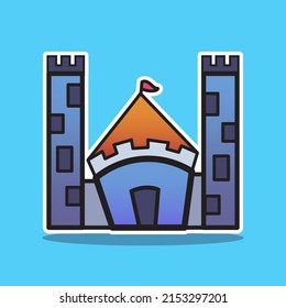 King Palace Vector Cartoon Illustration Stock Vector (Royalty Free ...