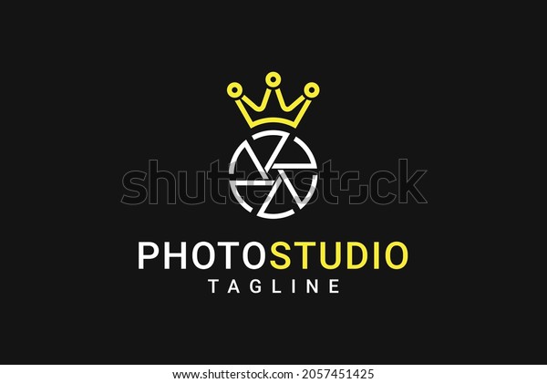 King Photography Studio Logo Design Vector Stock Vector (Royalty Free ...