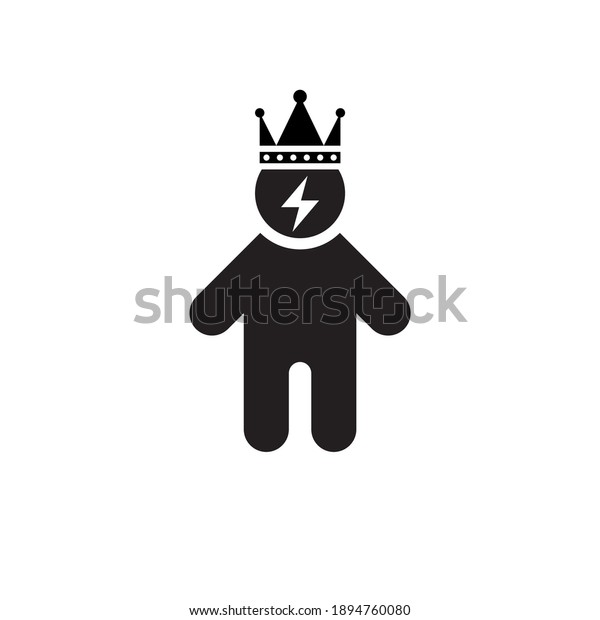 King Power Icon Symbol Vector Illustration Stock Vector (Royalty Free ...