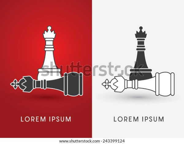 King Queen Chess Logo Symbol Icon Stock Vector (Royalty Free) 243399124 ...