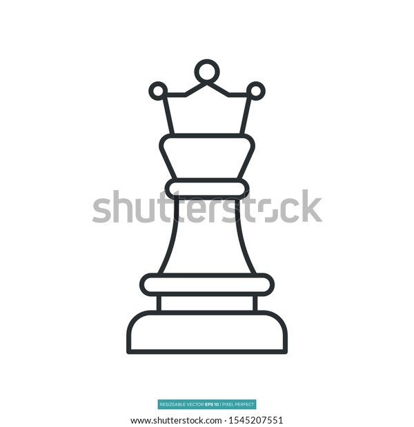 King Strategy Icon Vector Illustration Logo Stock Vector (Royalty Free ...