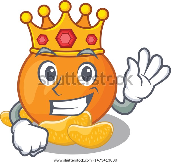 King Tangerine Isolated Cartoon Stock Vector (Royalty Free) 1473413030 ...