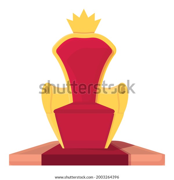 King Throne Icon Cartoon Vector Royal Stock Vector (Royalty Free ...