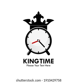 King Time Logo Template Illustration Stock Vector (Royalty Free ...