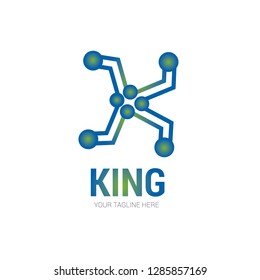 King Vector Logo Stock Vector (Royalty Free) 1285857169 | Shutterstock