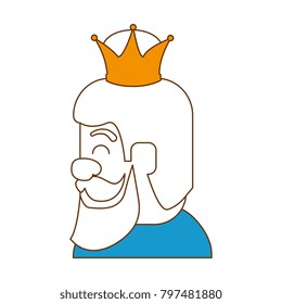 King Wizard Avatar Character: vector de stock (libre de regalías ...