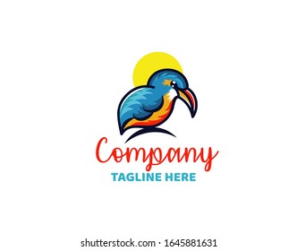 Kingfisher Logo Design Template Graphics Stock Vector (Royalty Free ...
