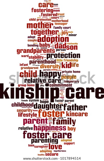 Kinship Care Word Cloud Concept Vector: vector de stock (libre de ...