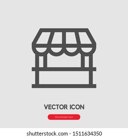 Kiosk Icon Vector Kiosk Symbol Linear Stock Vector (Royalty Free ...