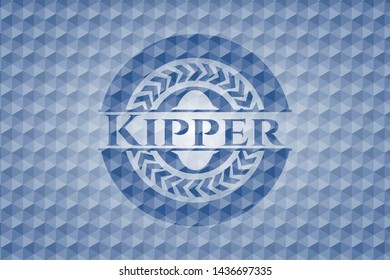 Kipper Blue Emblem Geometric Pattern Vector Stock Vector (Royalty Free ...