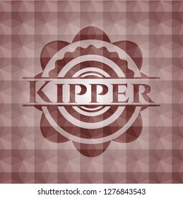 Kipper Red Seamless Emblem Geometric Pattern Stock Vector (Royalty Free ...