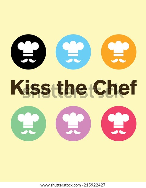 Kiss Chef Poster Vector Stock Vector (Royalty Free) 215922427 ...