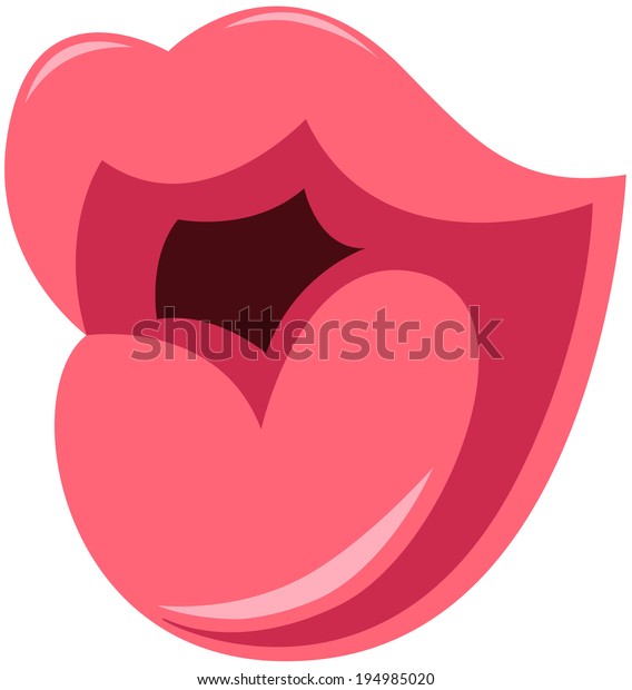 Kiss Lips Illustration Vector Format Stock Vector (Royalty Free ...