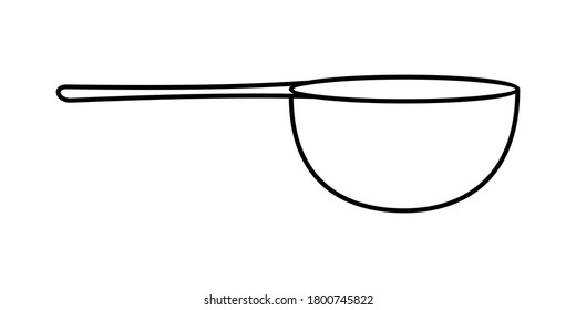 Kitchen Bucket On White Background Vector Stock Vector (Royalty Free ...